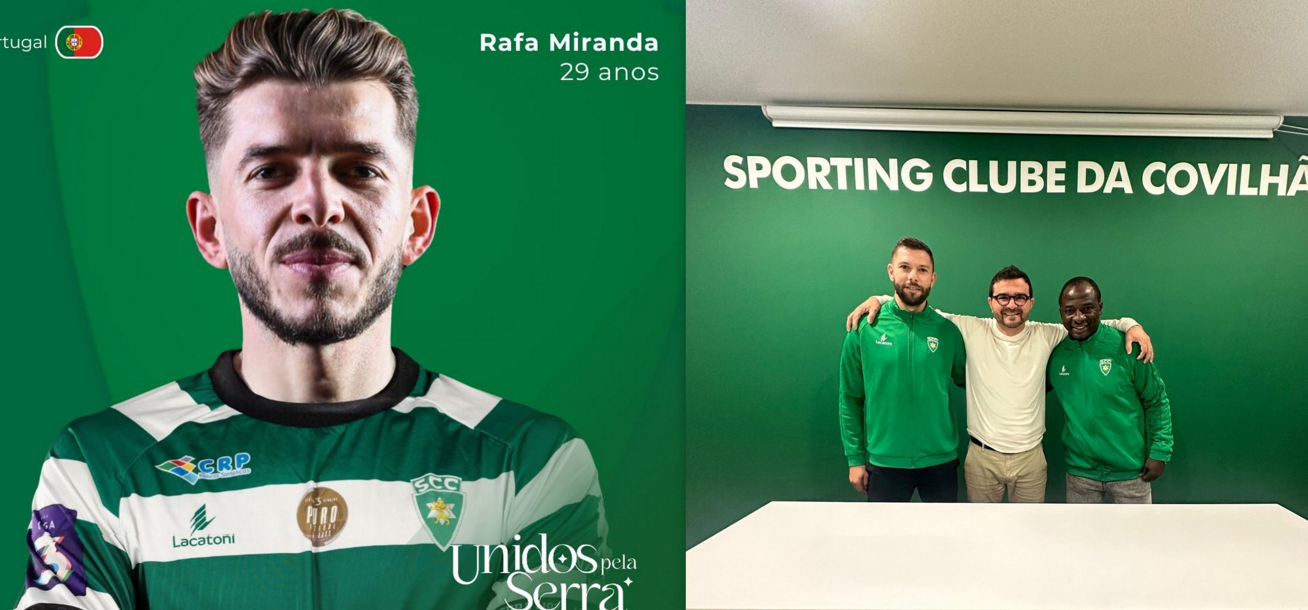 Sporting da Covilhã contrata extremo Rafa Miranda e Luís Lourenço para ...